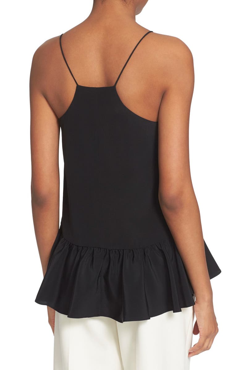 Tibi Peplum Hem Silk Camisole | Nordstromrack