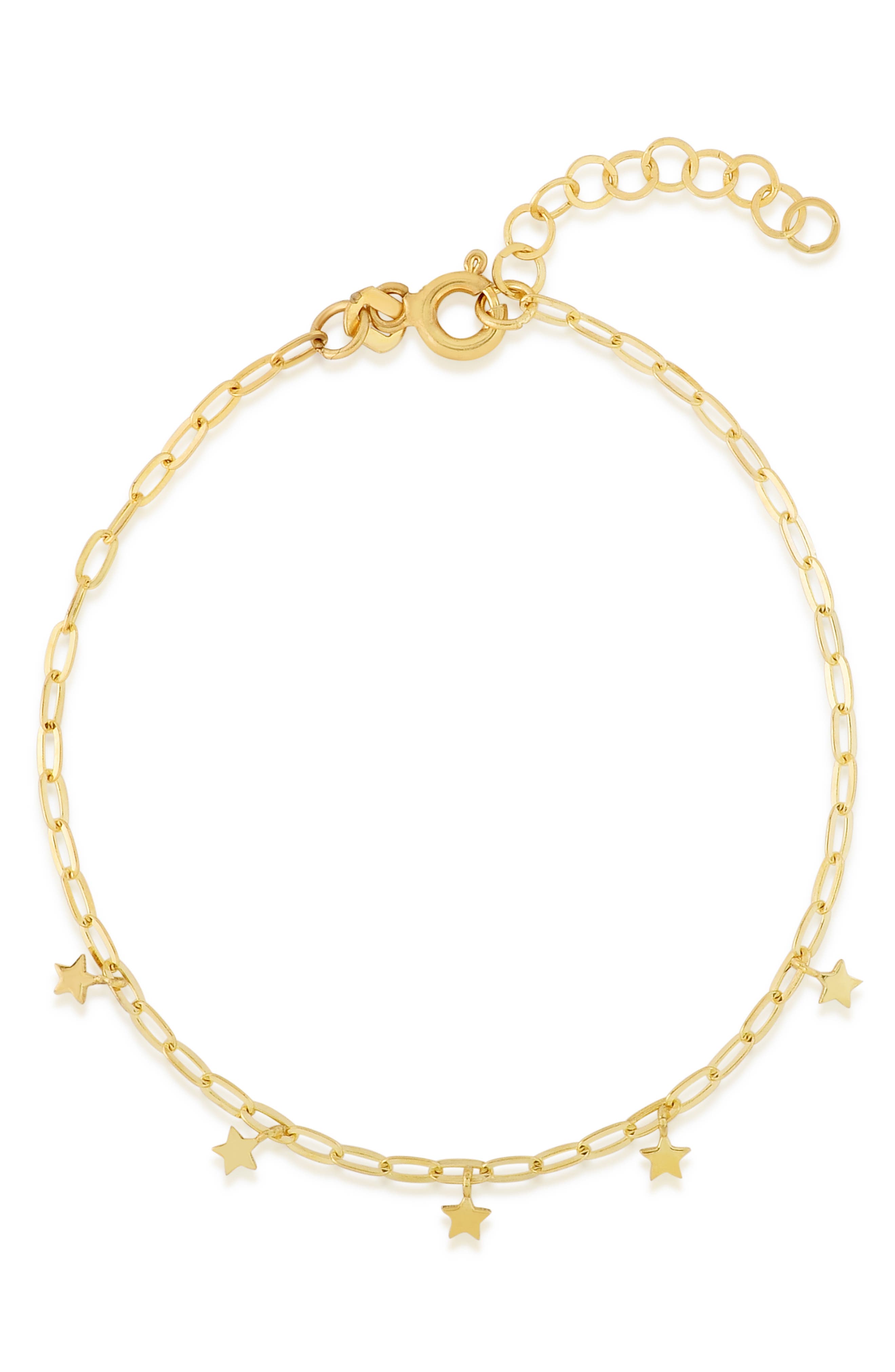 14K Gold Plate Station Bracelet (Women) | Nordstromrack