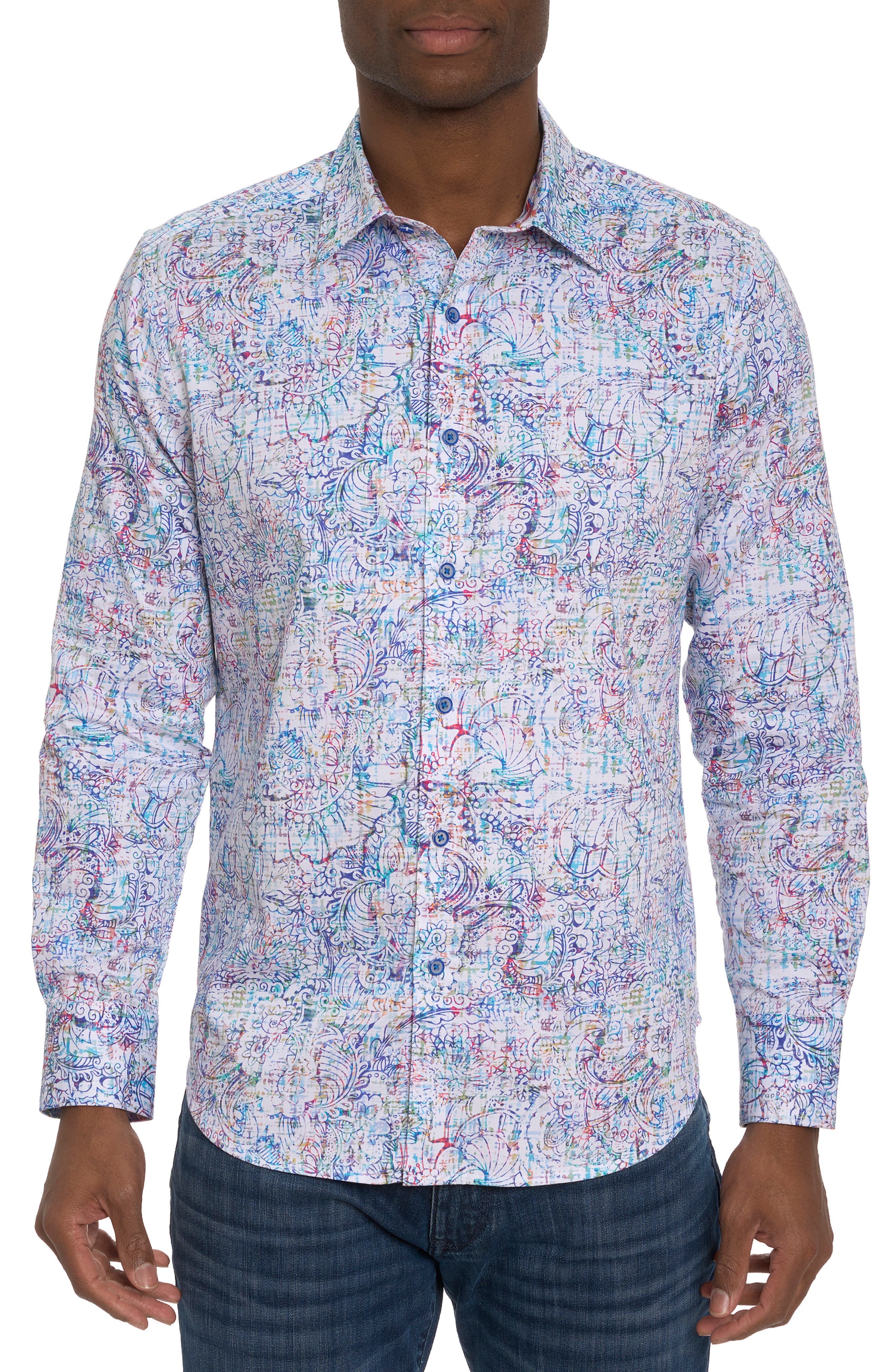 Robert Graham Heaton Cotton Button-Up Shirt | Nordstromrack