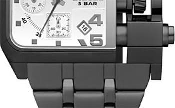 DIESEL® Large Square Gunmetal Bracelet Watch | Nordstrom