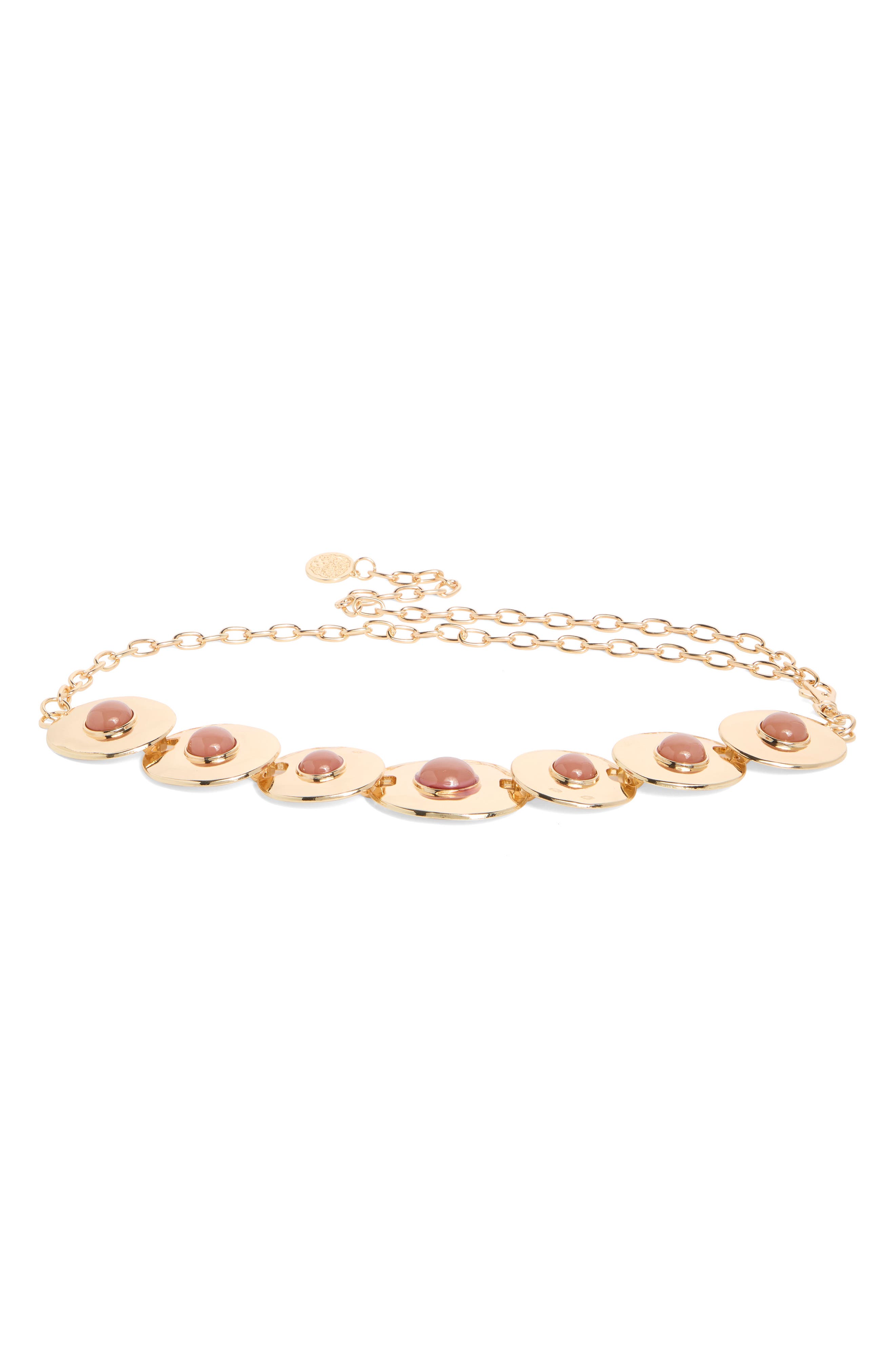 Hammered Disc Resin Chain Belt (Women) | Nordstromrack