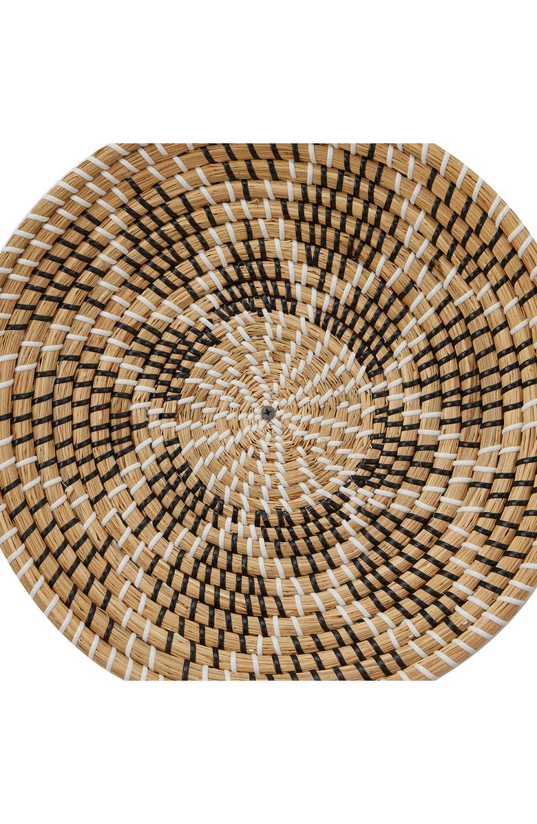 GINGER BIRCH STUDIO Brown Seagrass Handmade Basket Plate Wall Decor ...