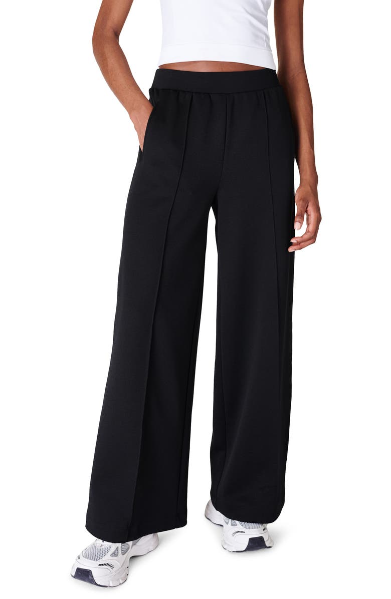 Sweaty Betty Retro Tricot Cotton Blend Wide Leg Pants | Nordstromrack