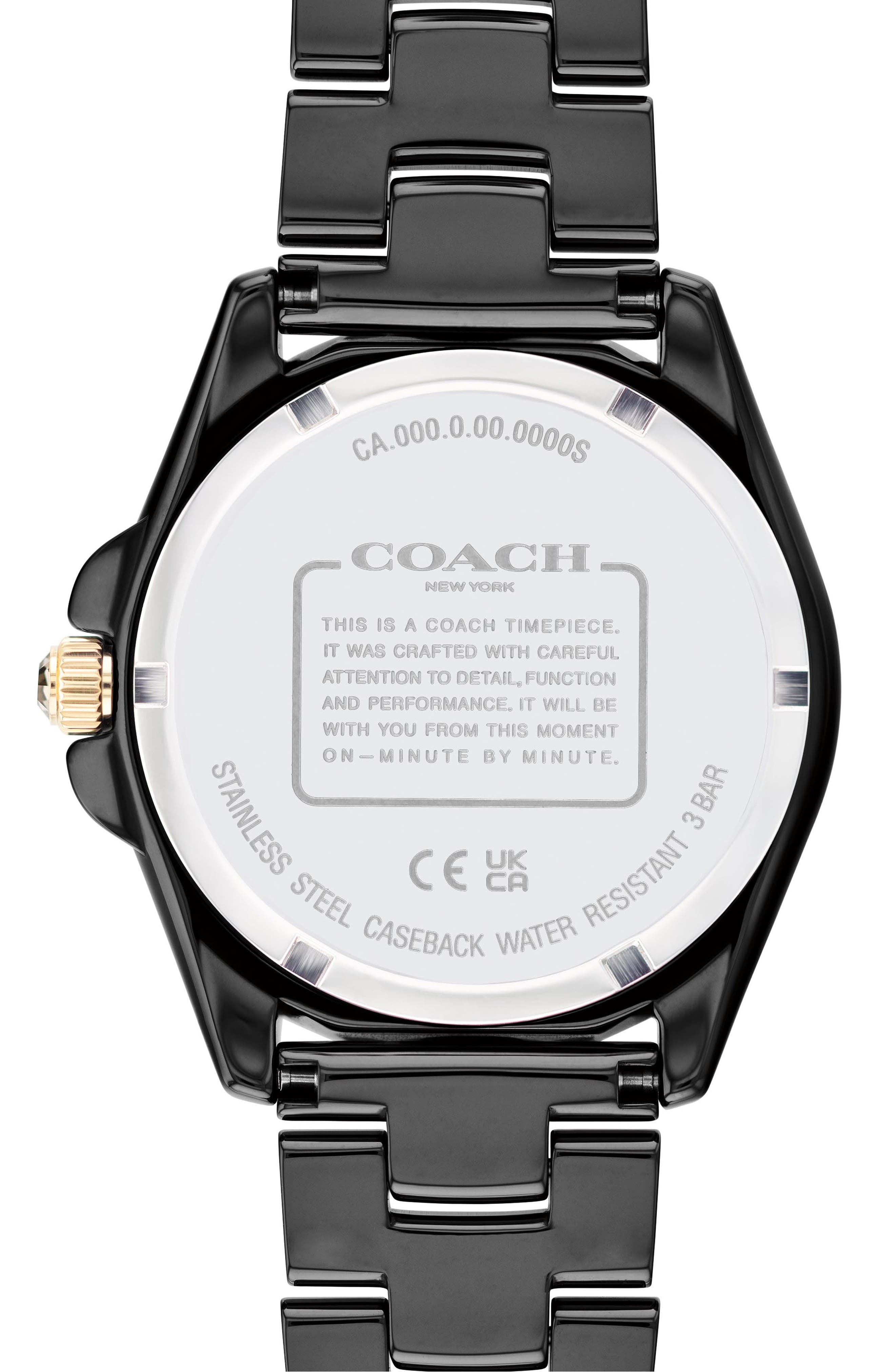 COACH Greyson Ceramic Bracelet Watch, 37mm | Nordstrom