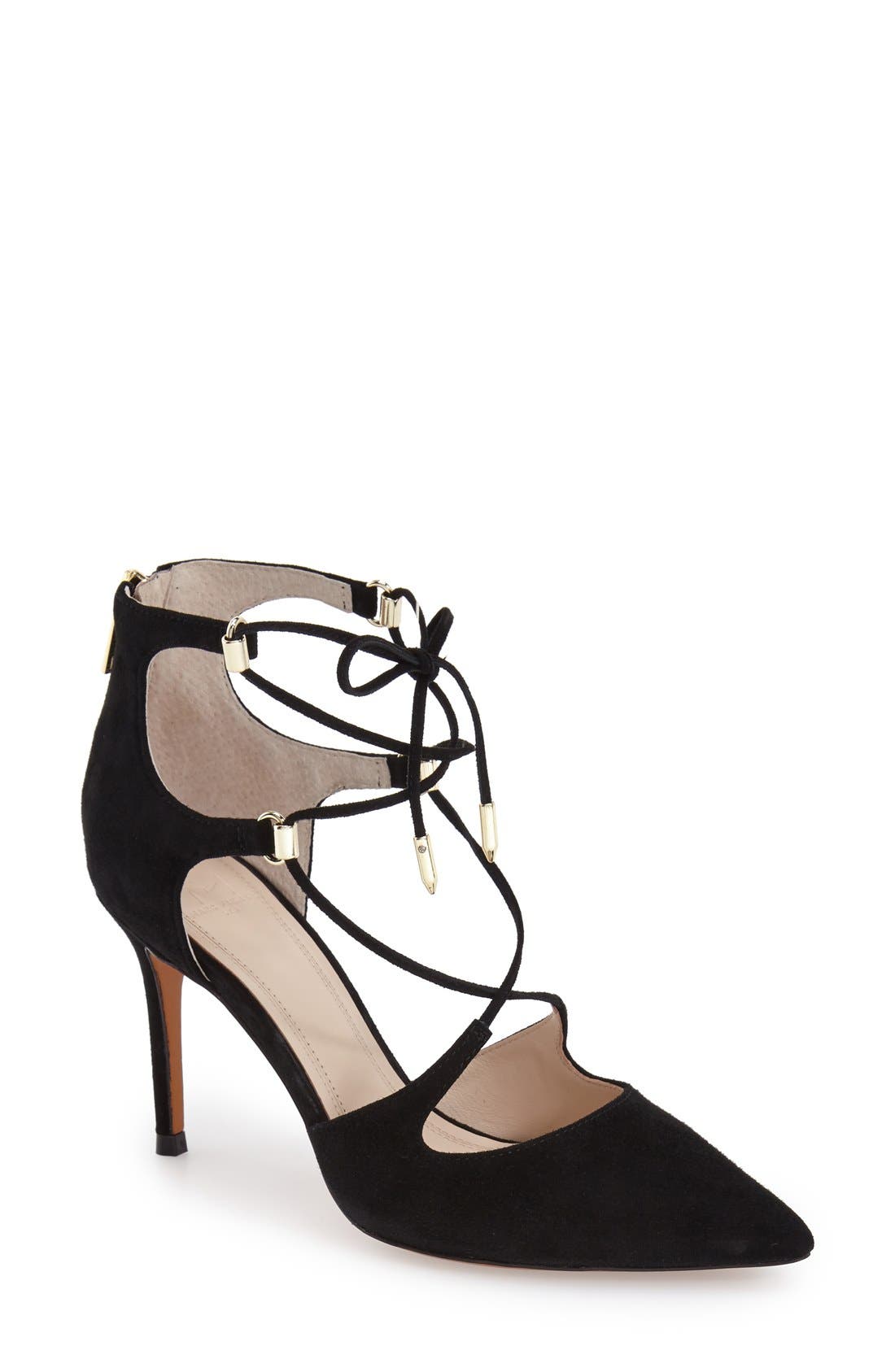 Marc Fisher LTD 'Toni' Lace-Up Pointy Toe Pump (Women) | Nordstrom