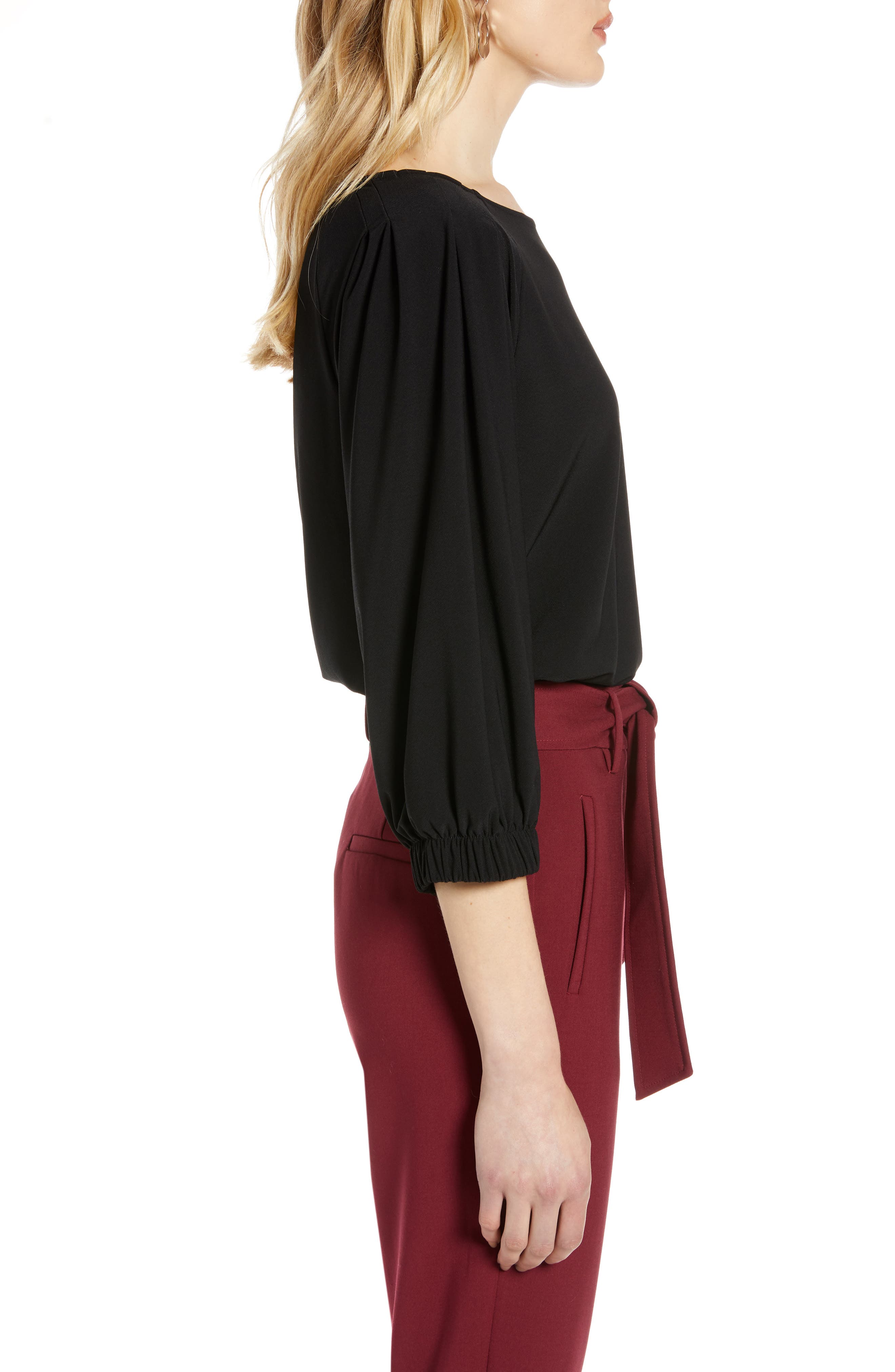 Halogen® Banded Sleeve Knit Top | Nordstromrack