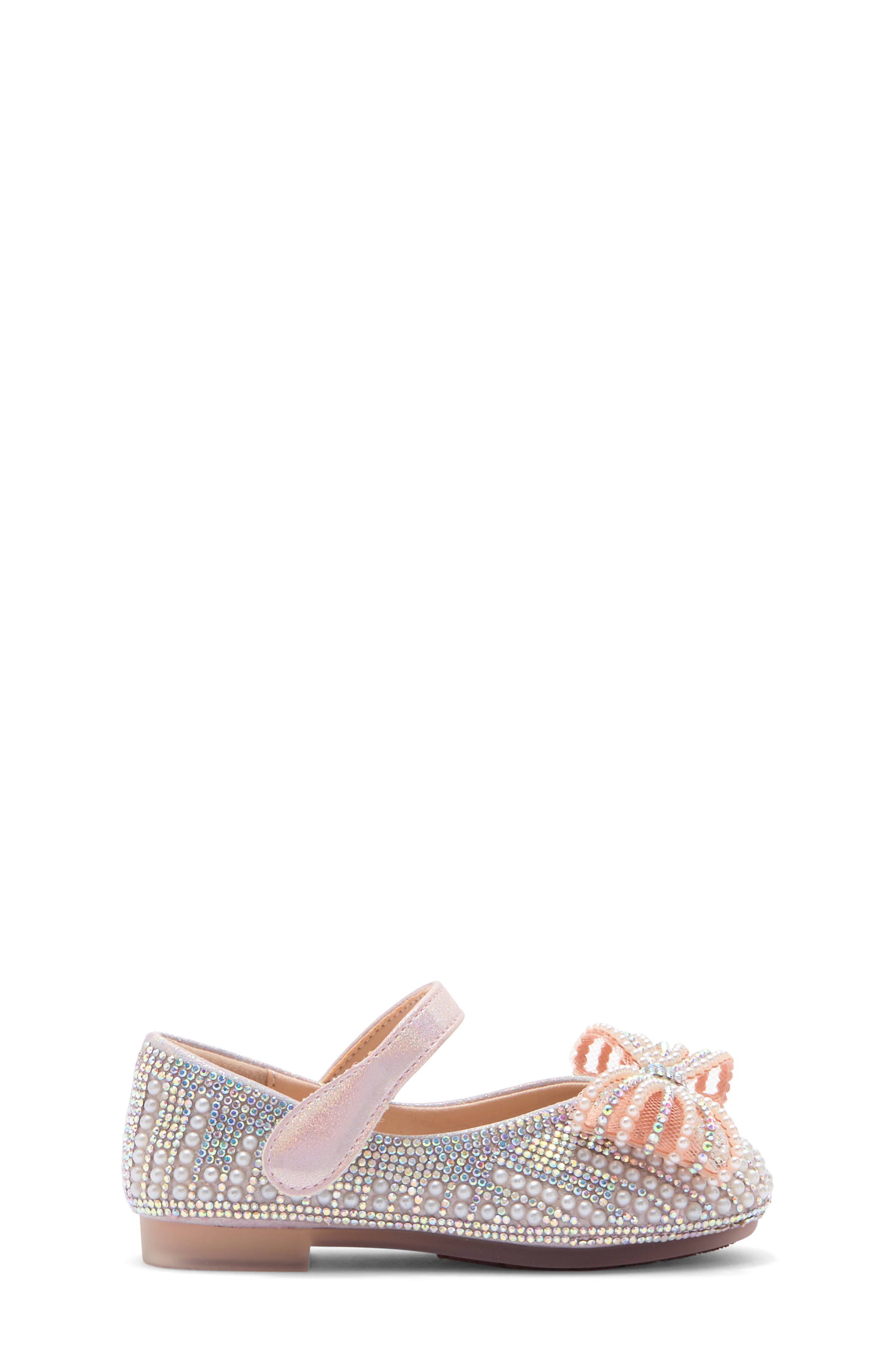 Doe A Dear Kids' Faux Pearl Embellished Mary Jane Flat | Nordstromrack