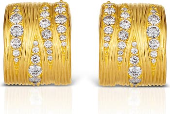 Hueb Amazonia Buriti Diamond Huggie Hoop Earrings | Nordstrom