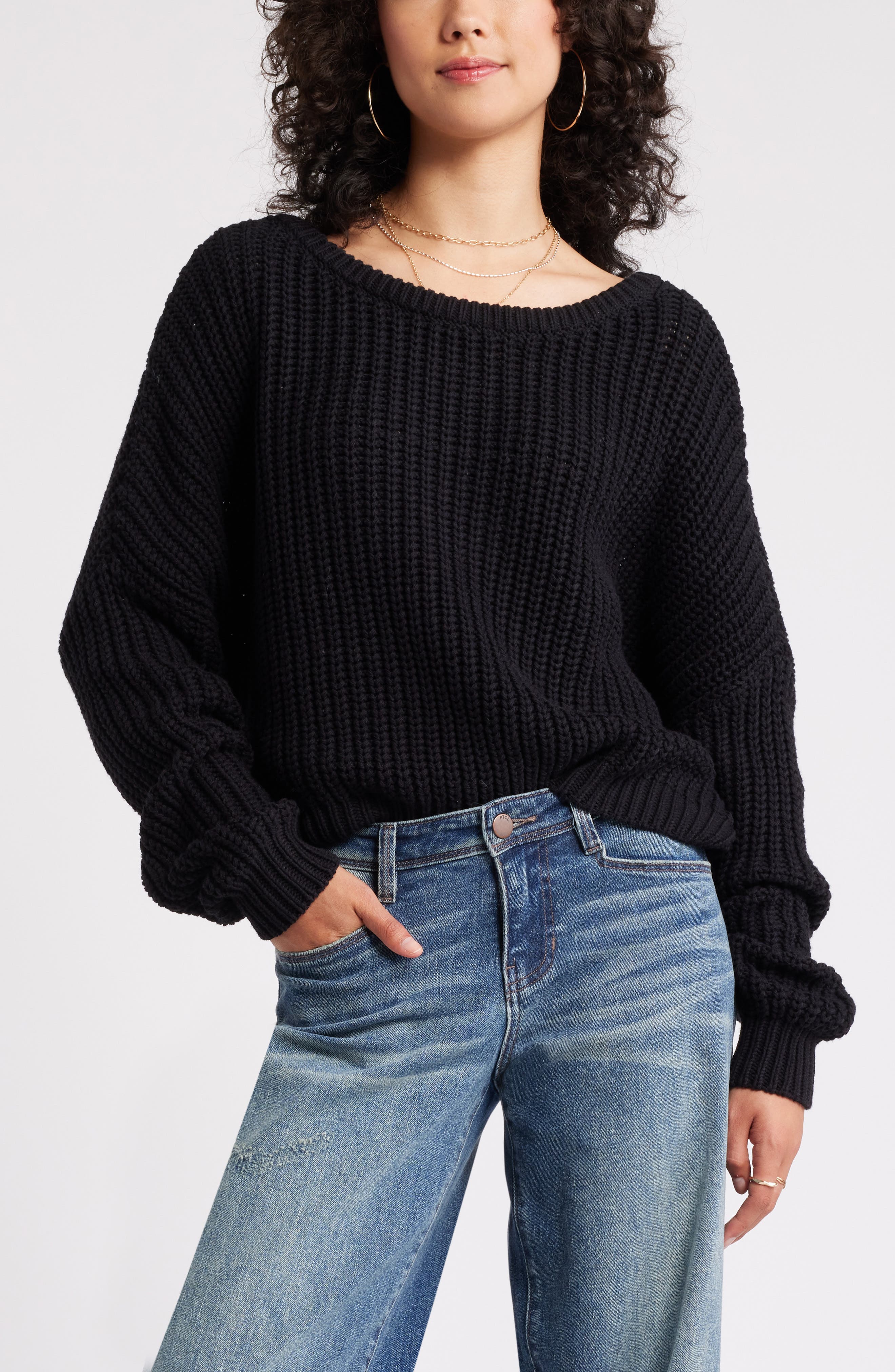 BP. Relaxed Reversible Sweater | Nordstrom