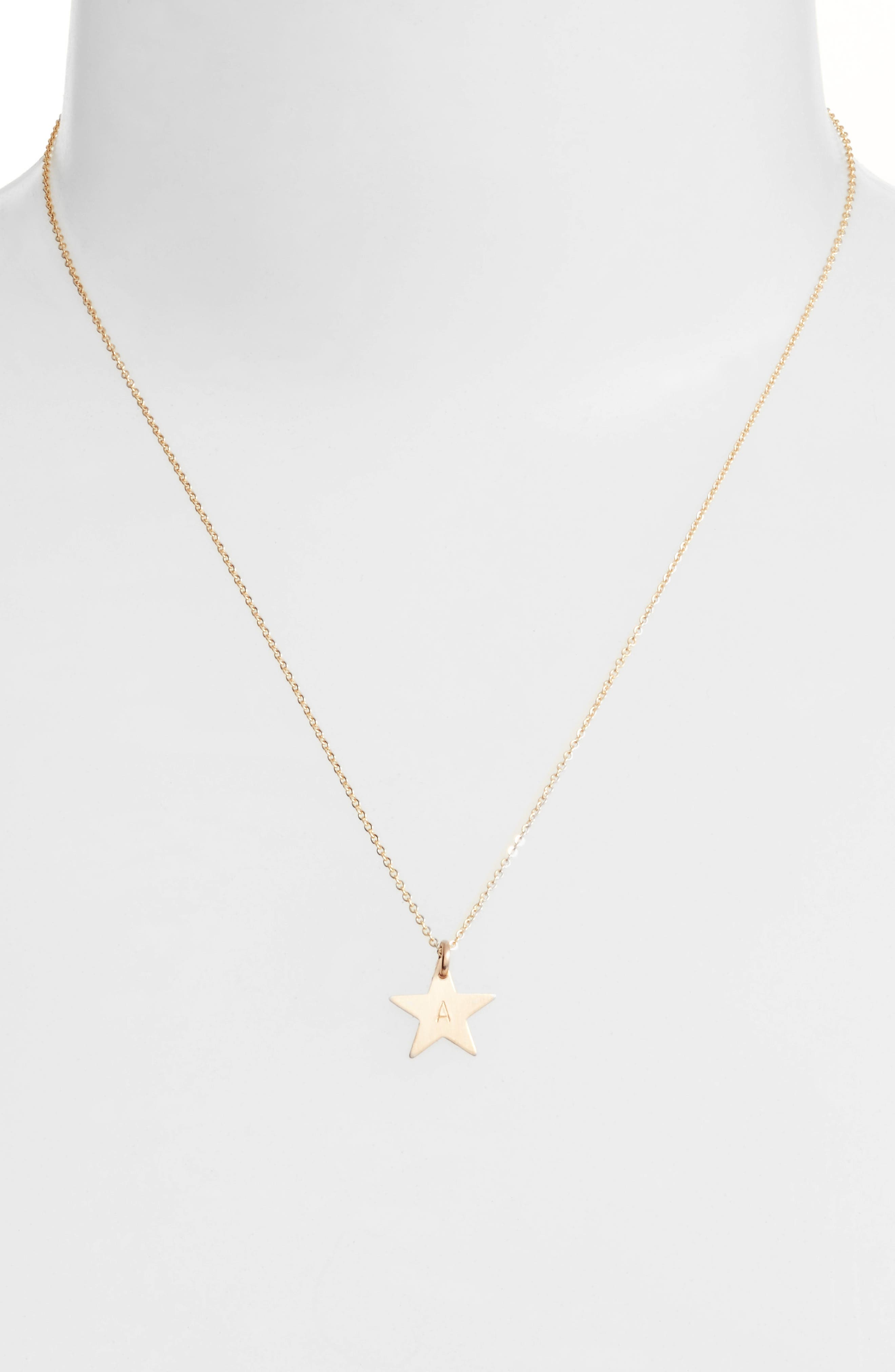 Nashelle 14k-Gold Fill Initial Mini Star Pendant Necklace | Nordstrom