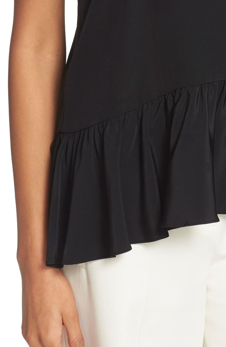 Tibi Peplum Hem Silk Camisole | Nordstromrack