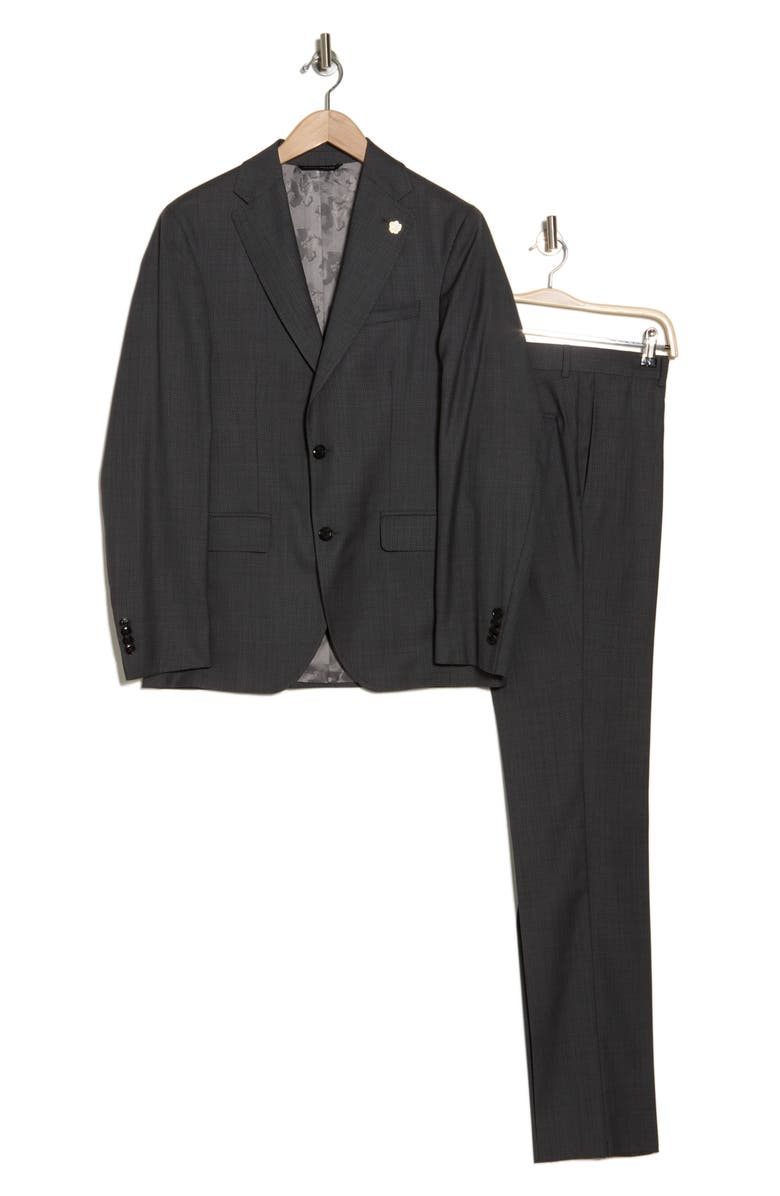 Ted Baker London Roger Trim Fit Grey Nailhead Wool Suit | Nordstromrack