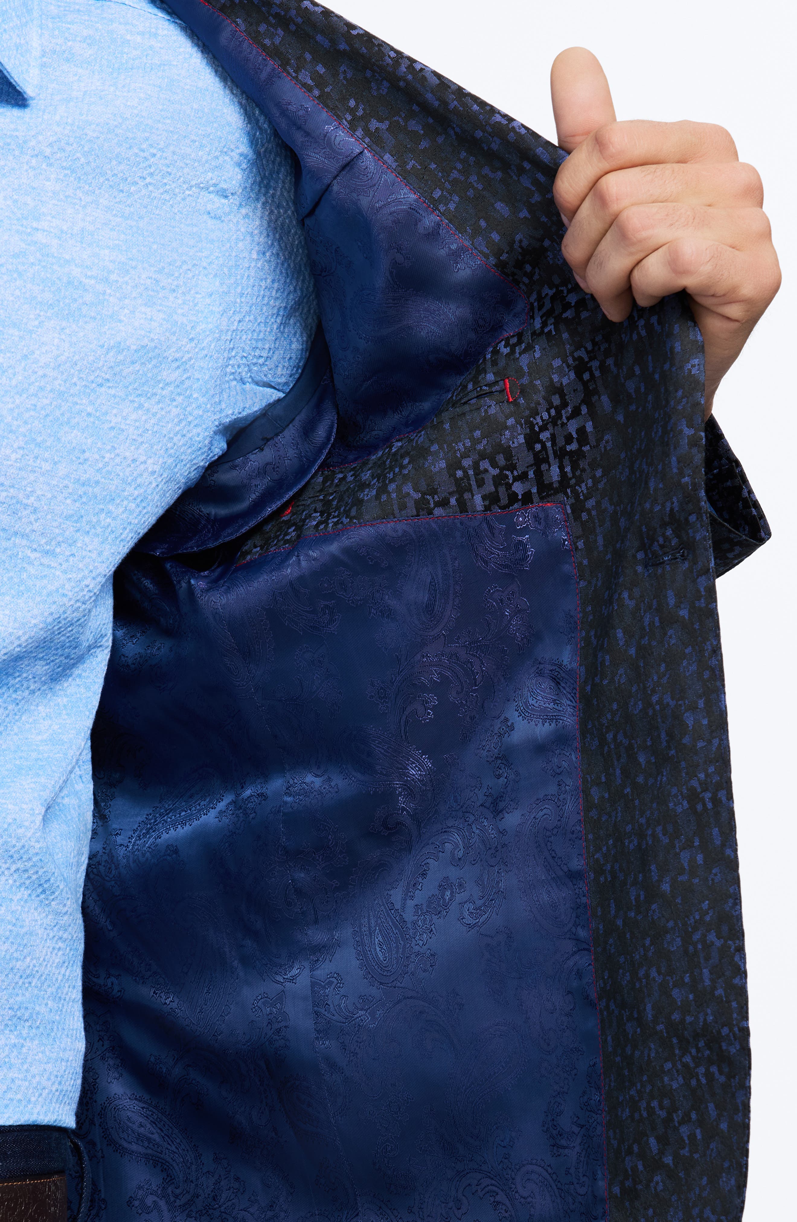 Robert Graham Huston Navy Jacquard Sport Coat | Nordstromrack