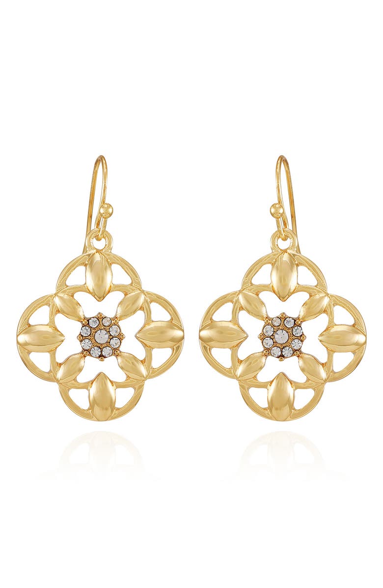 T Tahari Crystal Ornate Drop Earrings | Nordstromrack