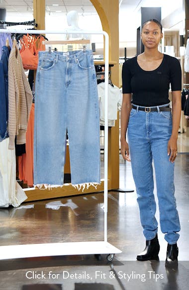 AGOLDE Low Curve Frayed Jeans | Nordstromrack
