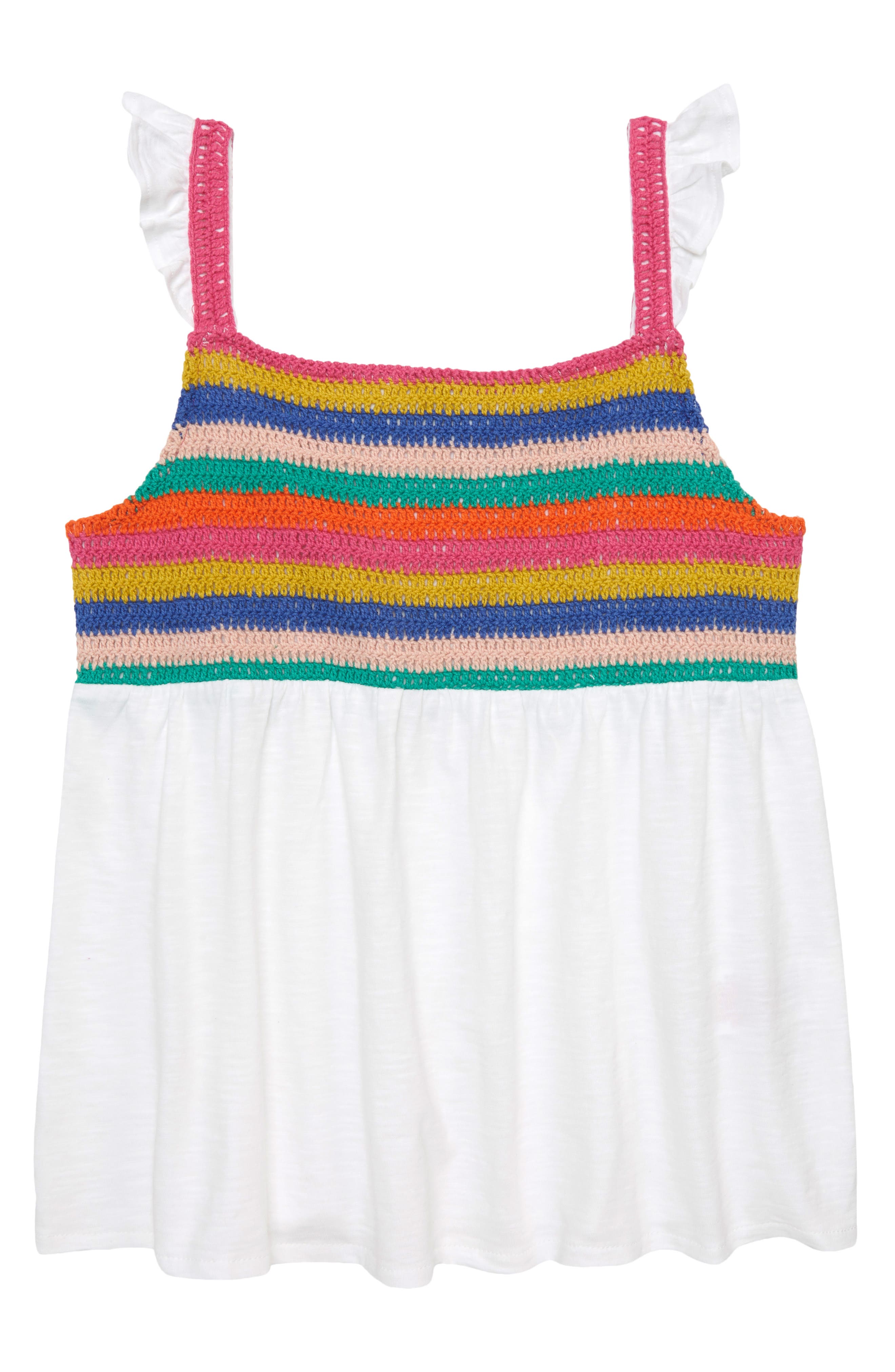 Mini Boden Kids' Crochet Tank | Nordstromrack