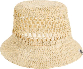 LITA by Ciara Open Weave Straw Bucket Hat | Nordstrom
