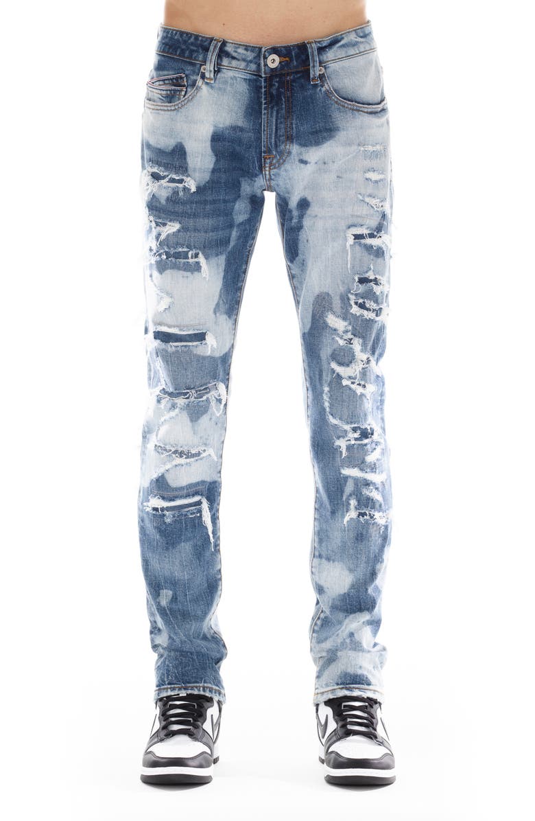 Cult of Individuality Rocker Ripped Bleached Slim Fit Jeans | Nordstromrack