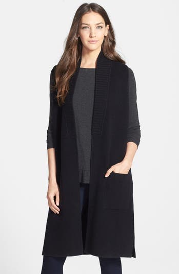 Classiques Entier® Long Cashmere Sweater Vest | Nordstrom