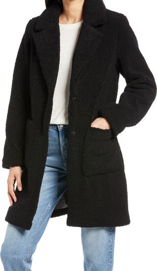 French Connection Faux Fur Teddy Coat | Nordstromrack
