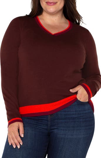 Liverpool Los Angeles Colorblock Sweater | Nordstrom