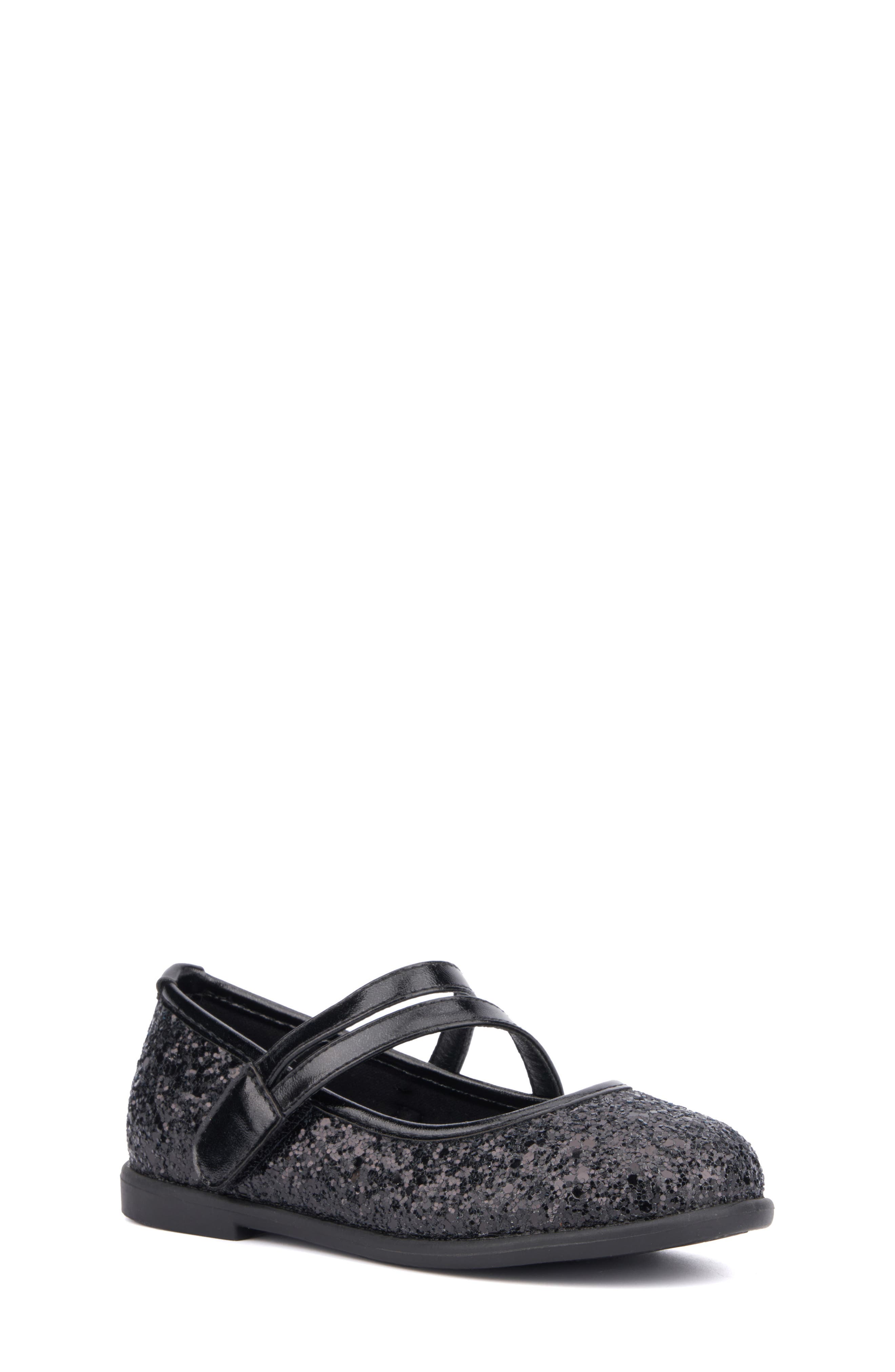 OLIVIA MILLER Kids' Glitter Mary Jane Flat | Nordstromrack