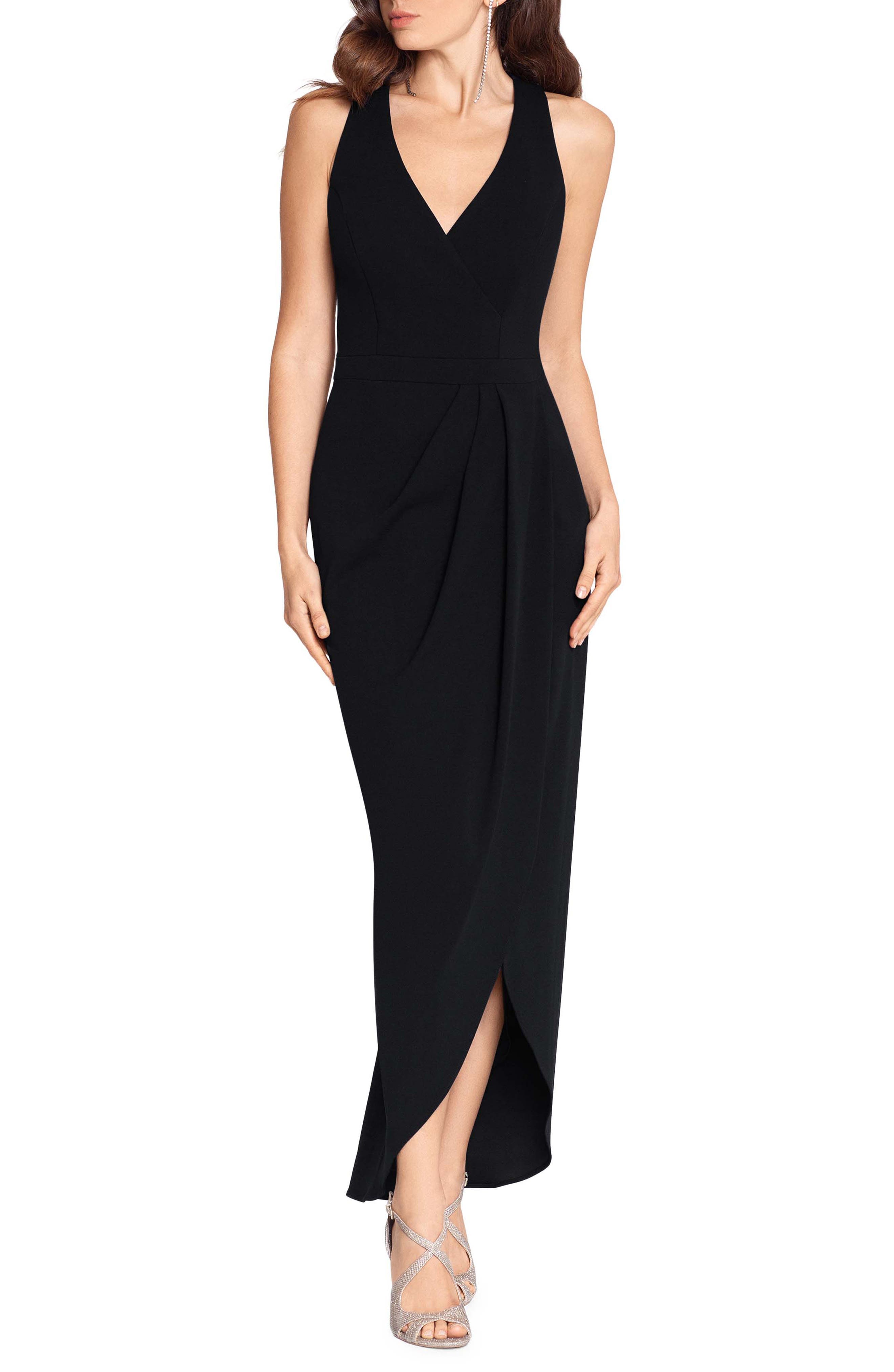 Xscape Evenings Xscape Tulip Hem Sleeveless Crepe Gown | Nordstrom