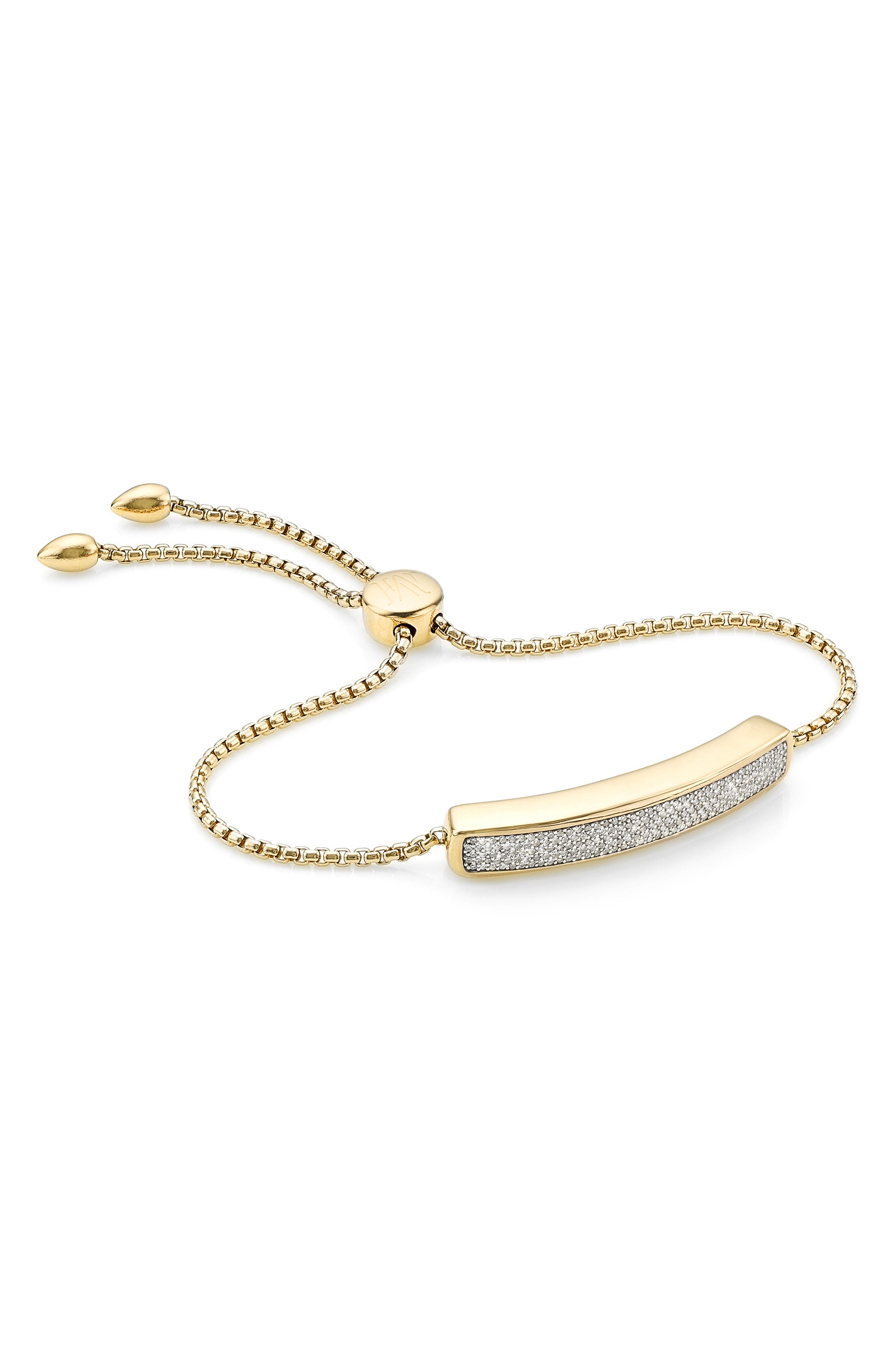 Monica Vinader Engravable Baja Diamond Bracelet | Nordstrom