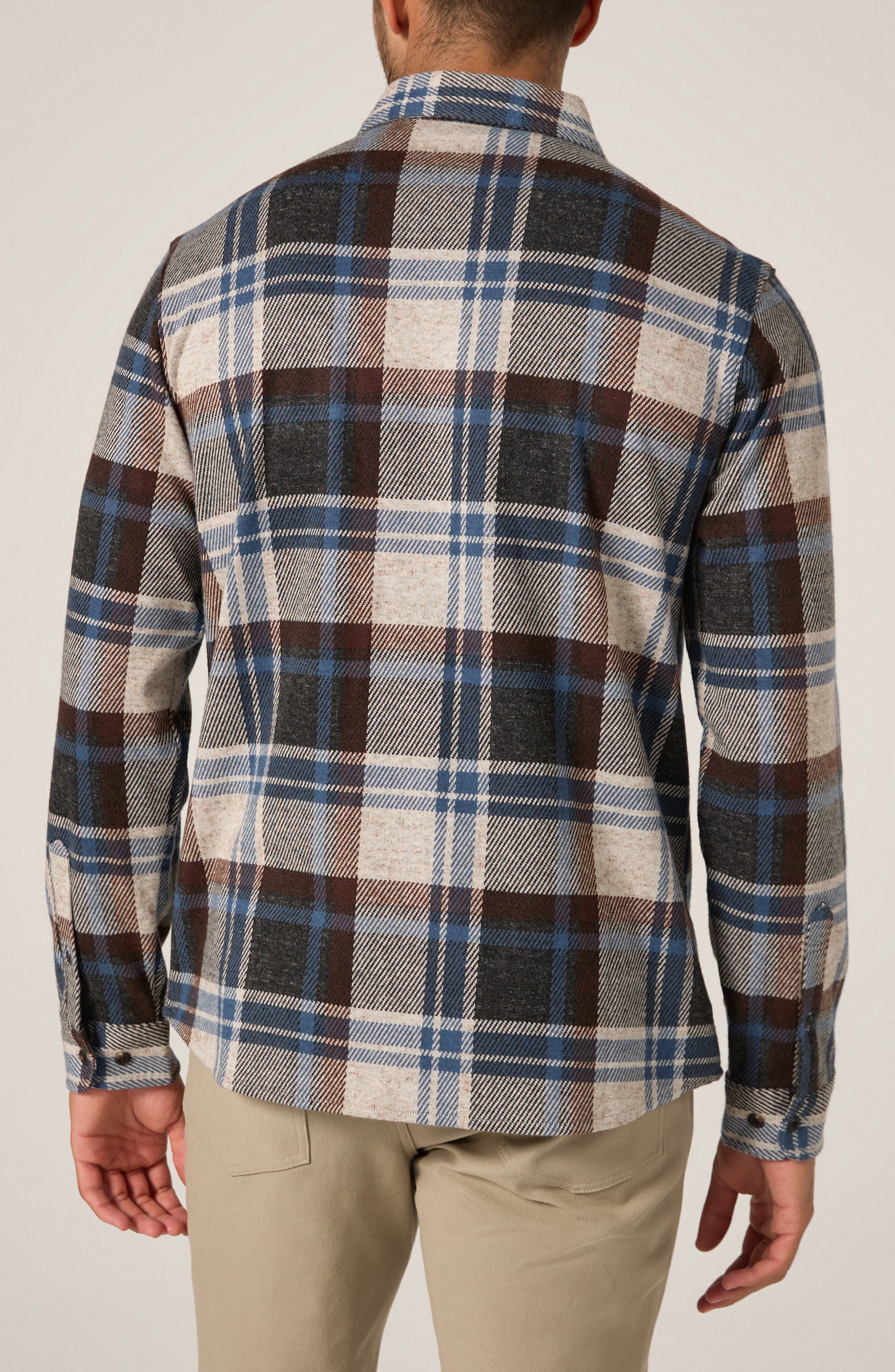 7 Diamonds Generation Plaid Double Knit Button-Up Shirt | Nordstrom