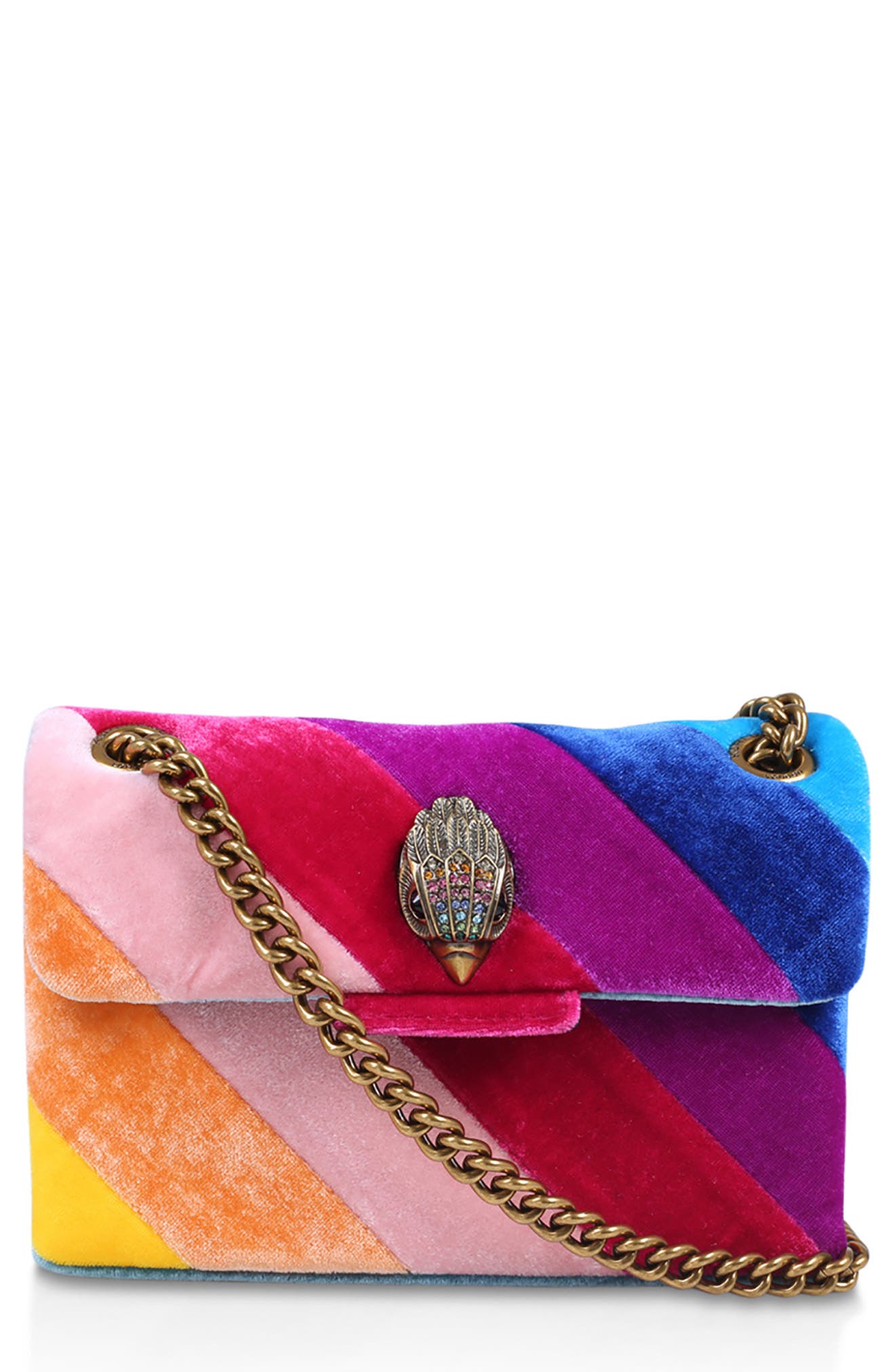 Kurt Geiger London Rainbow Shop Mini Kensington Velvet Bag | Nordstromrack