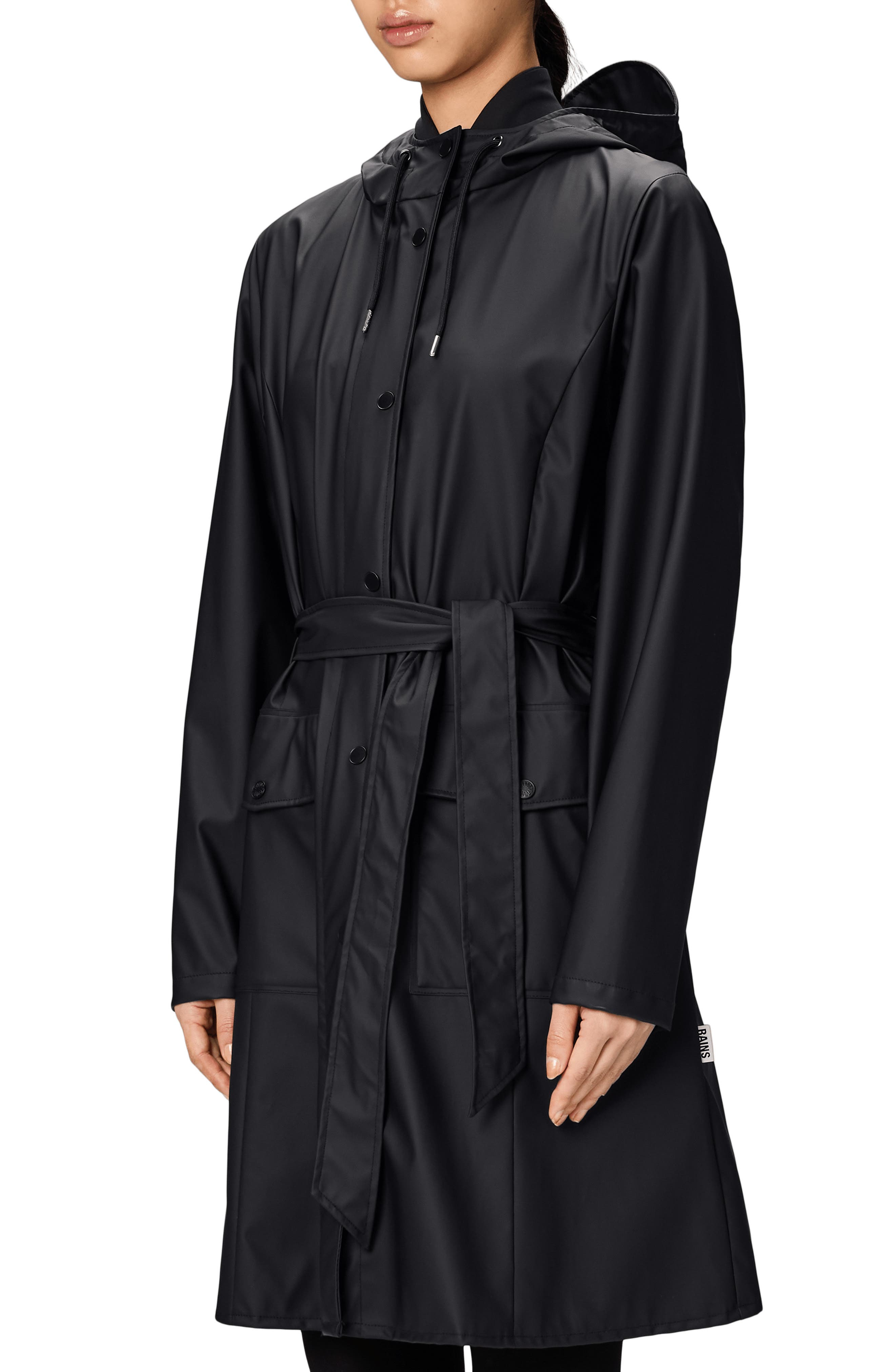 Rains Curve Waterproof Belted Jacket | Nordstrom