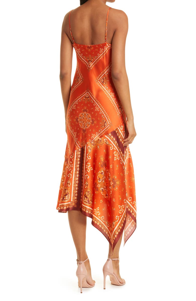 CAMI NYC Becky Handkerchief Silk Slipdress | Nordstromrack