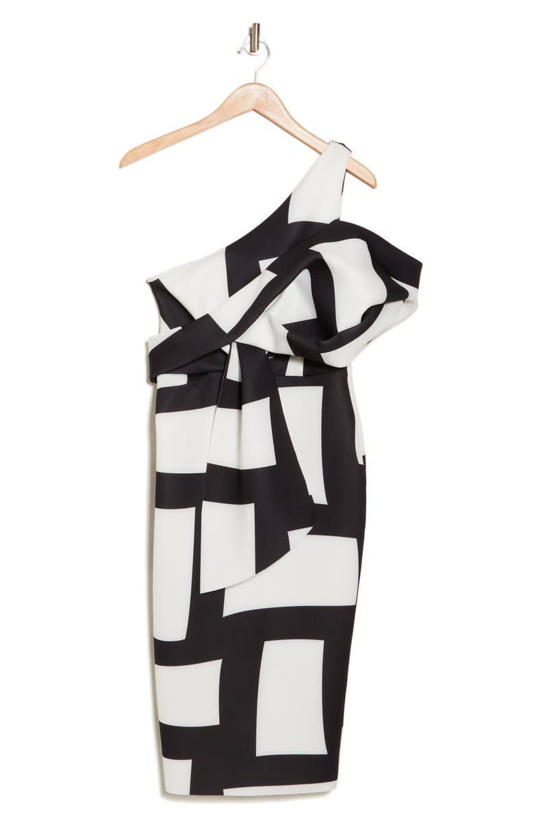 ASOS DESIGN Asymmetric Neck Sheath Cocktail Dress | Nordstromrack