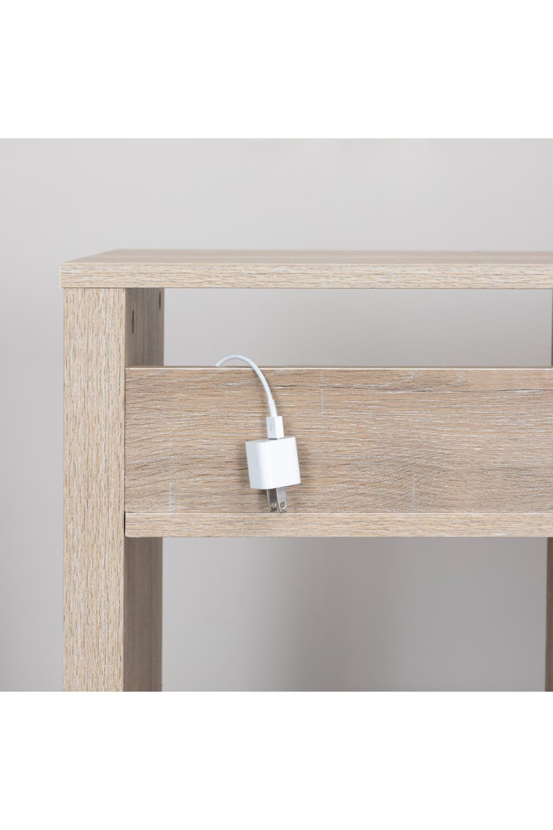 Radius Console Table Shelf with 4 Square Cube Storage Compartments ...