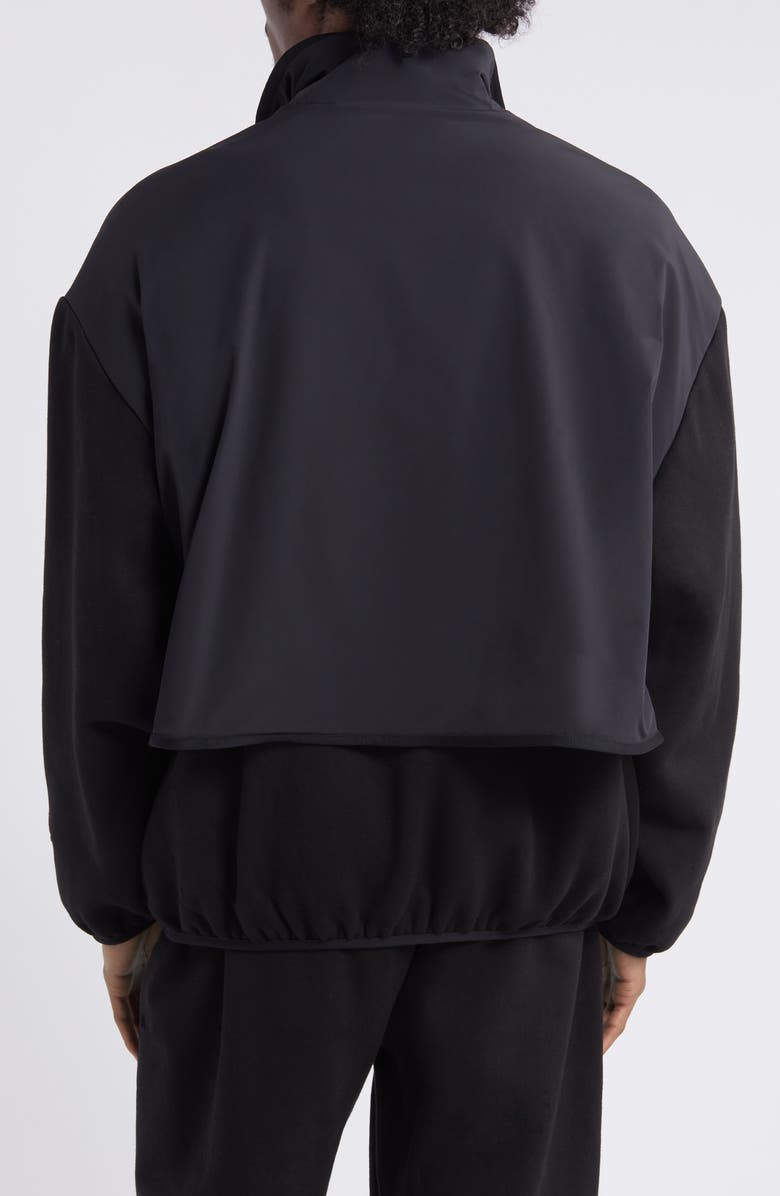 Fear of God Essentials Quarter Zip Fleece & Nylon Pullover | Nordstromrack