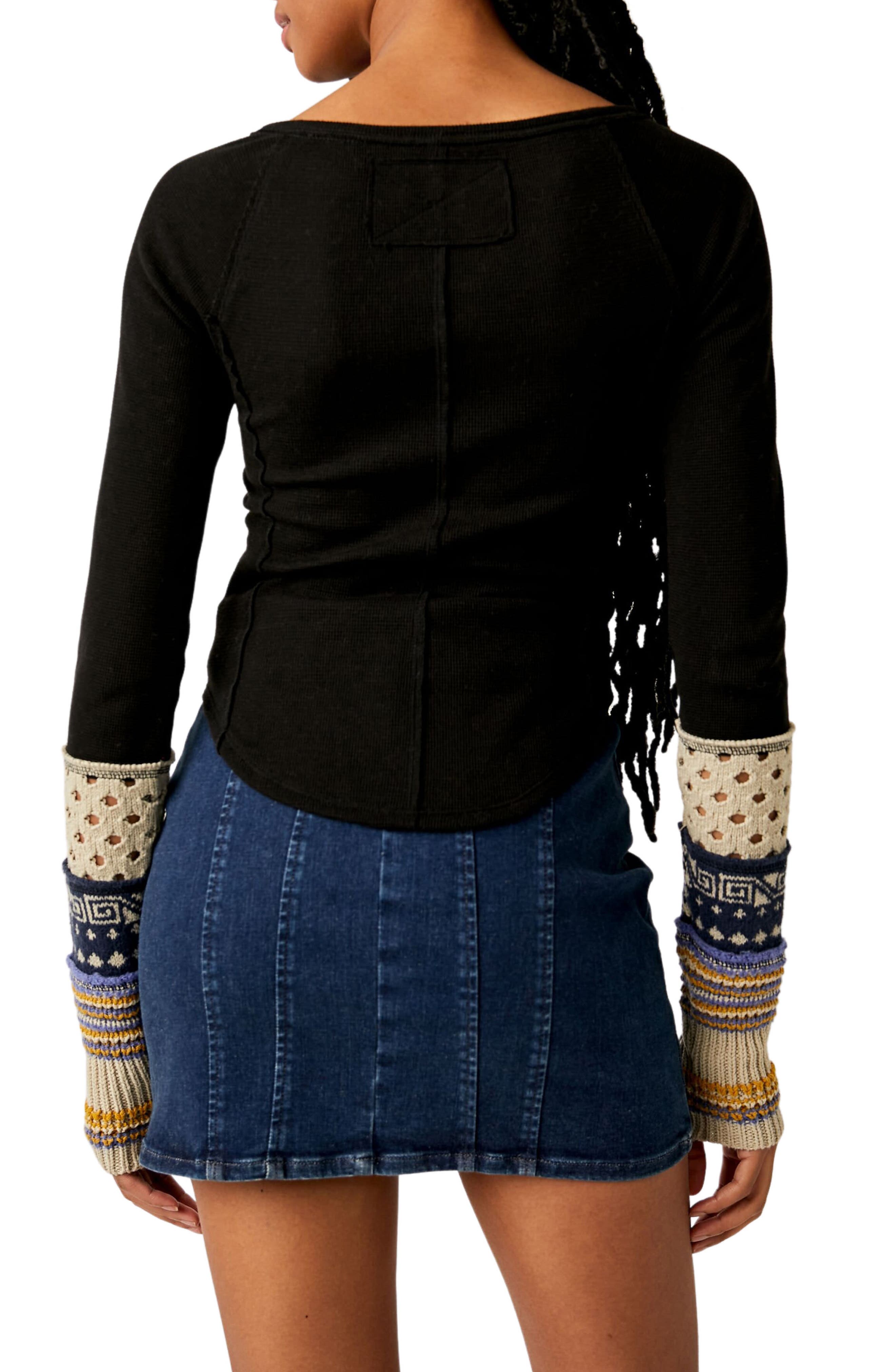 Free People Cozy Craft Cuff Thermal Top | Nordstromrack