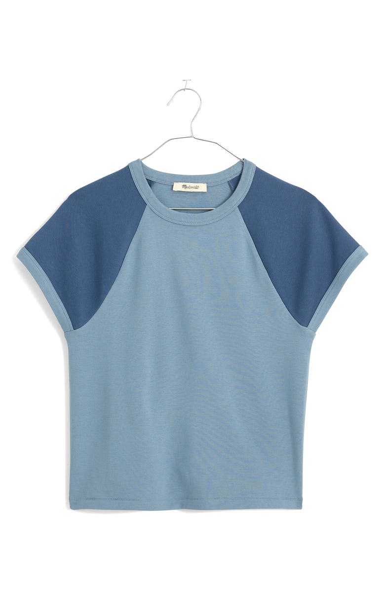 Madewell Colorblock Raglan Sleeve Baby Tee | Nordstromrack
