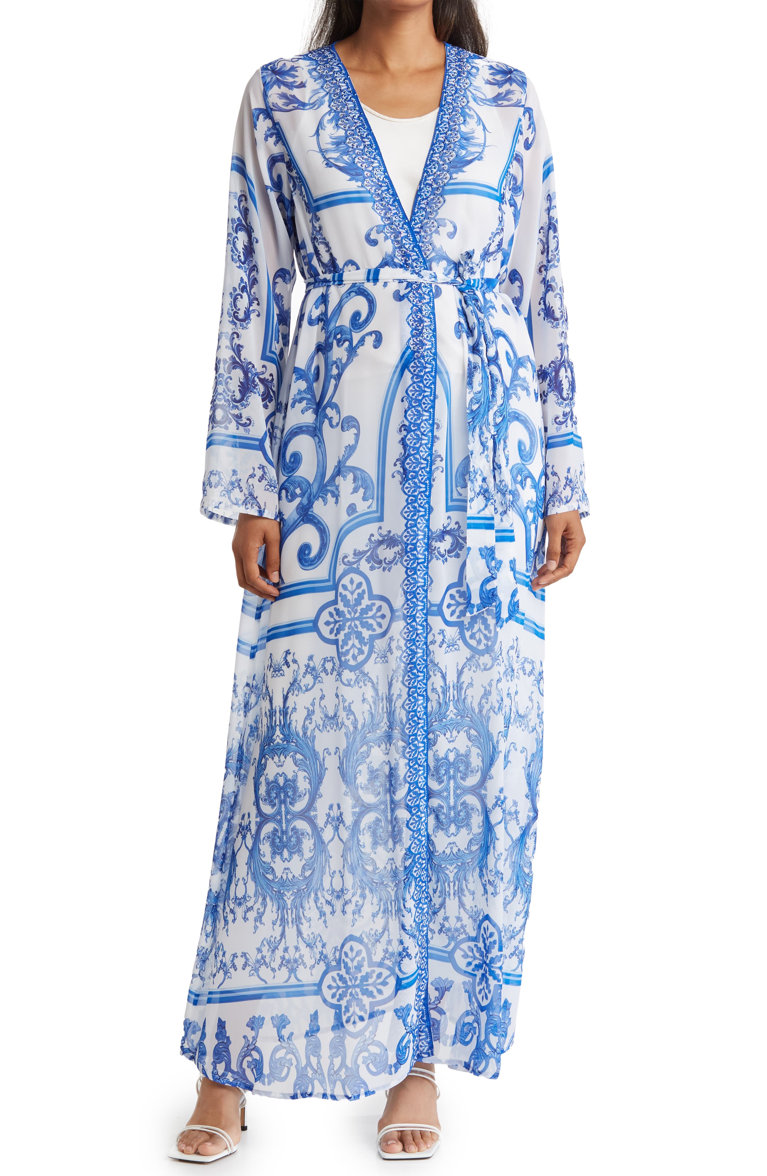 SHAHIDA PARIDES Long Embellished Duster | Nordstromrack
