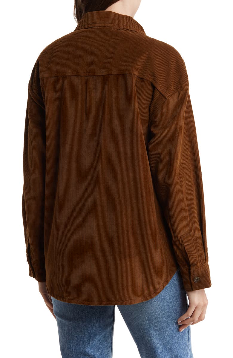 Kensie Cotton Corduroy Shacket | Nordstromrack