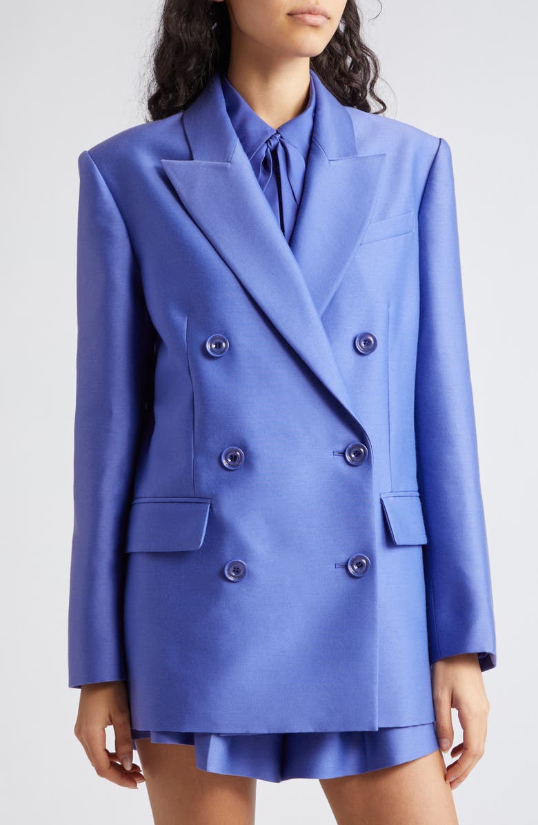 Zimmermann Natura Double Breasted Wool & Silk Blazer | Nordstromrack