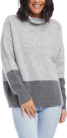 Karen Kane Turtleneck Colorblock Sweater | Nordstrom