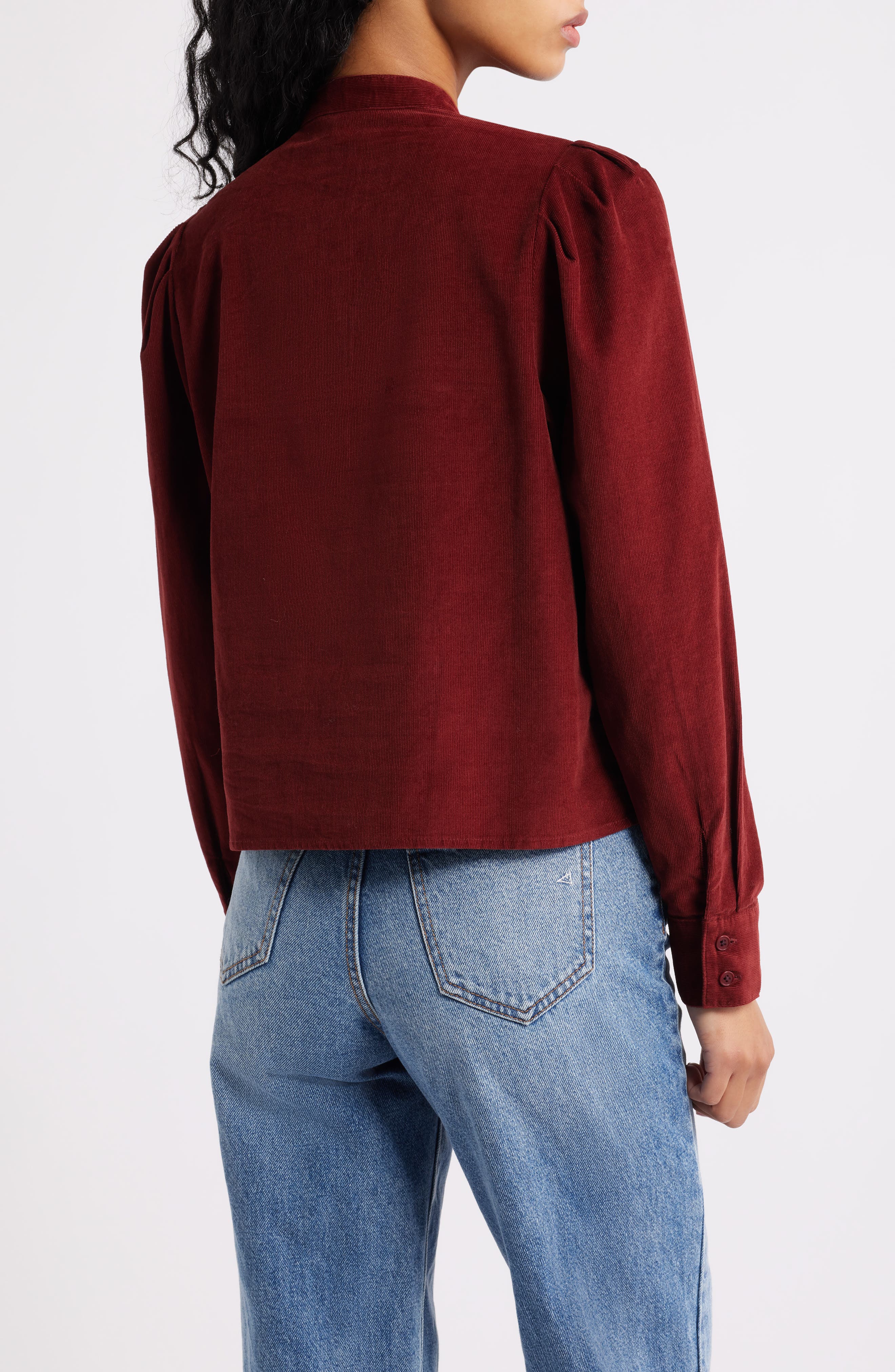 Madewell Puff Sleeve Corduroy Button-Up Shirt | Nordstrom