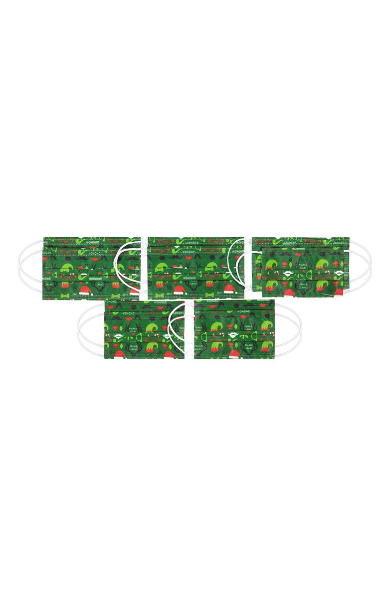 Andy & Evan 10-Pack Family Holiday Disposable Face Masks | Nordstrom