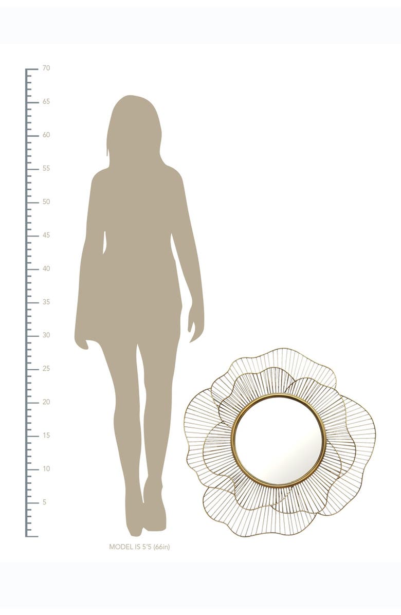 STRATTON HOME DECOR Gold Stella Wall Mirror | Nordstromrack