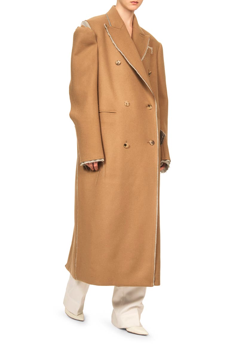 Interior The Riley Raw Edge Deconstructed Long Wool Coat | Nordstromrack