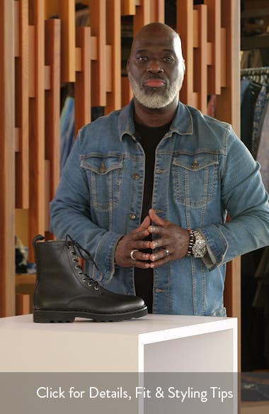 AllSaints Skiff Combat Boot (Men) | Nordstromrack