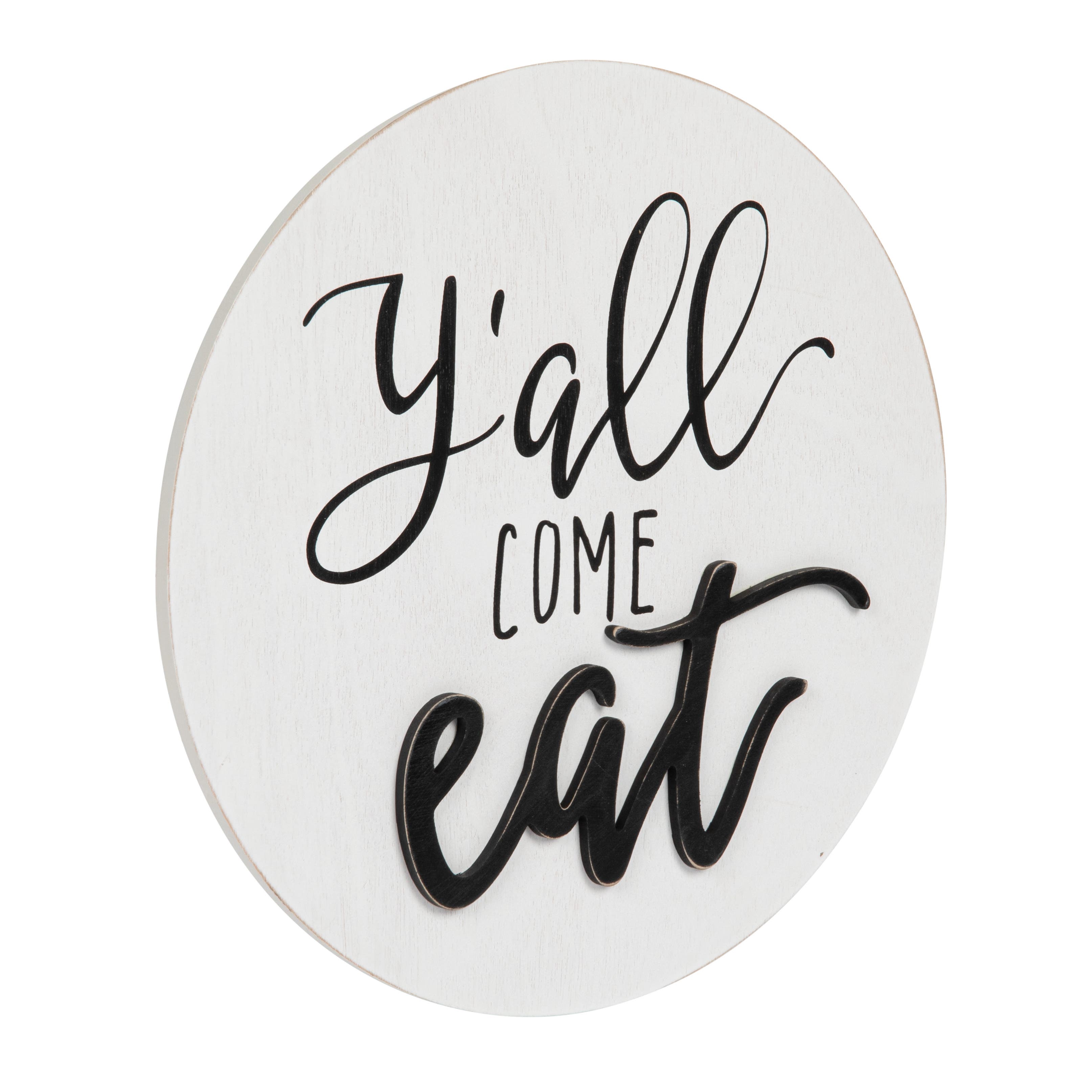 Storied Home "Y'all Come Eat" Square Pine Wood Wall Décor | Nordstrom