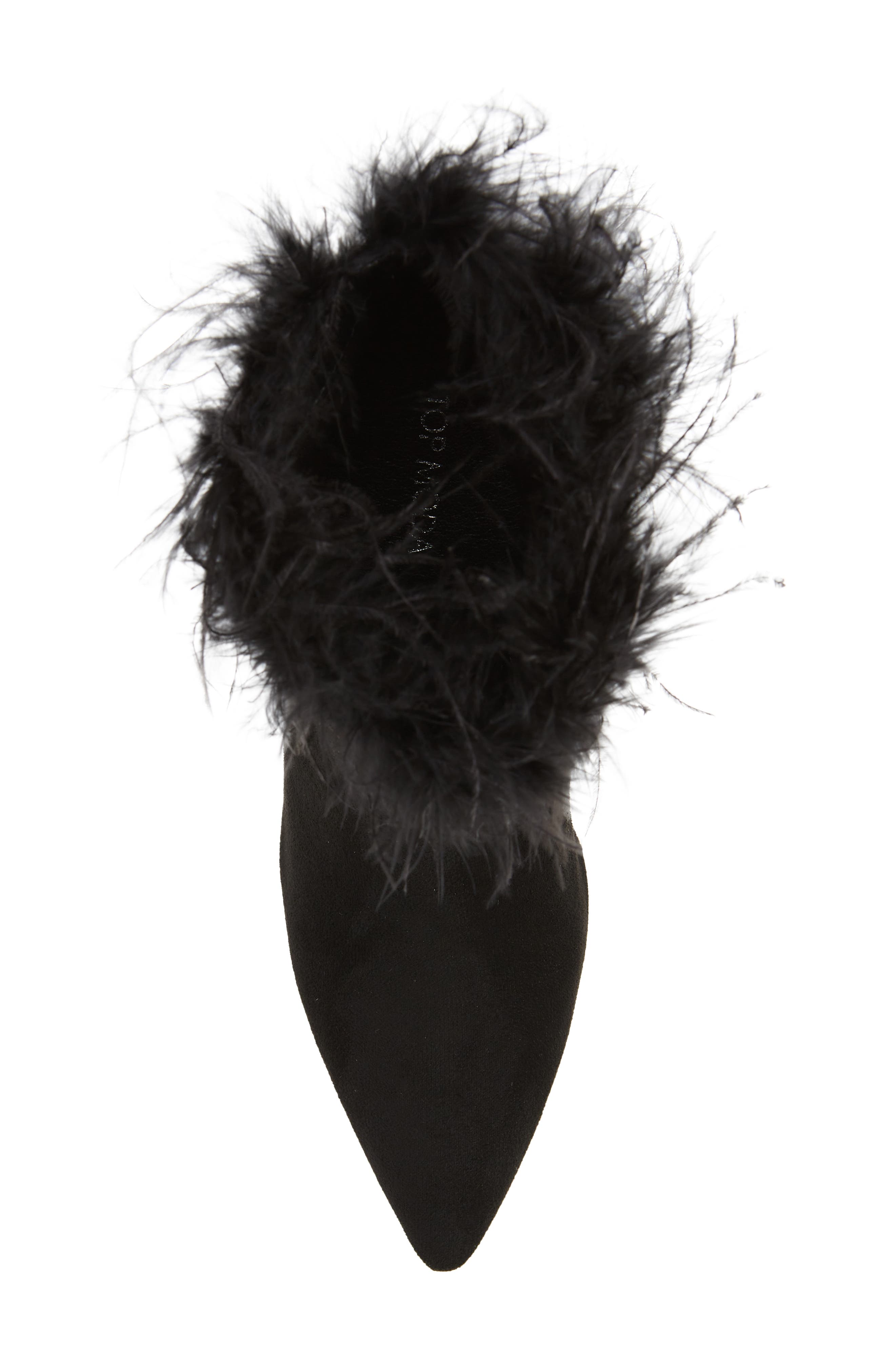 TOP GUY SHOES Vienna Feather Stiletto Bootie (Women) | Nordstromrack