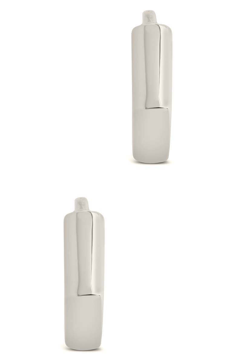 Sterling Forever Sterling Silver Polished Geo Huggie Hoop Earrings ...