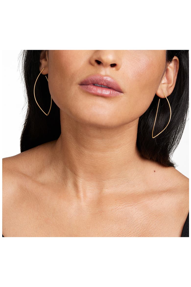 Marquise Shape Wire Hoop Earrings (Women) | Nordstromrack